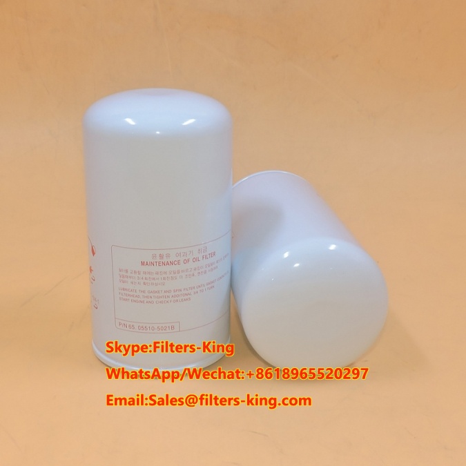 Doosan Daewoo Filtro De Aceite 65.05510-5021B P550909 LF16006 W950/41 ...